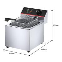 China Round Professional Electric Deep Fryer for KFC Donut Chicken and French Fries Machine for sale
