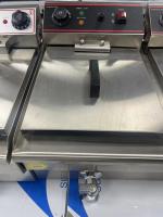 China Industrial Hotel Restaurant Supplies 13L Electric Deep Fryer Silver with 1 Tank 1 Basket for sale