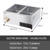 China Restaurant Equipment Kitchen Soup Warmer with Stainless Steel Material 68.5x56x27cm for sale
