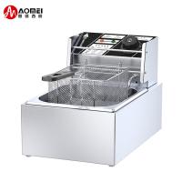 China Professional Electric Deep Fryer 1 Tank 1 Basket 220V/110V Voltage for Commercial for sale