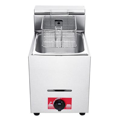 China Stainless Steel 201/304 Industrial Gas Countertop Deep Fryers for Commercial Catering for sale