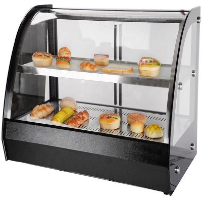 China 47kg Gross Weight Commercial Curved Glass Food Warmer Display for sale