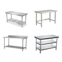 China Hotel Restaurant Kitchen Catering Equipment Stainless Steel Work Table in Silver for sale