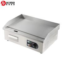 China 8mm Thickness Stainless Steel Gas Bbq Flat Top Plate Gas Griddle for Kitchen Equipment for sale