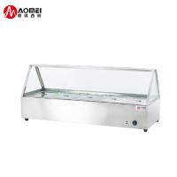 China Restaurant Hotel Catering Equipment Stainless Steel Glass Food Warmer Buffet Counter for sale