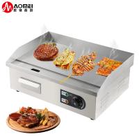 China Commercial Kitchen Equipment Stainless Steel Electric BBQ Griddle/Gill/Hot Plate for sale