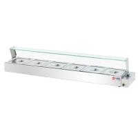 China 6 Basins Electric Bain Marie The Ideal Choice for Heat Preservation in Restaurants for sale
