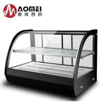 China 1200x530x580mm Black Curved Glass Food Display Warmer for Hot Food Heating Showcase for sale