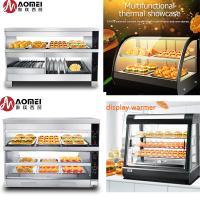 China 1200x530x580mm Black Curved Glass Food Display Warmer for Hot Food Heating Showcase for sale