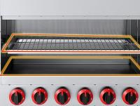 China 6 Burner Gas Infrared Salamander Grill Oven Lift for Food Service Industry for sale