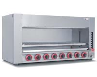 China 6 Burner Gas Infrared Salamander Grill Oven Lift for Food Service Industry for sale
