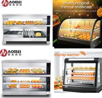 China Temperature Controlled Electric Heated Thermal Food Warmer Display with Glass Table Top for sale