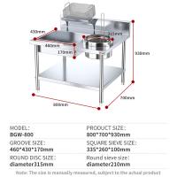 China AM-WPT80 Stainless Steel Chicken/KFC or Meat/Bread Wrapping Table for Kitchen Ware for sale