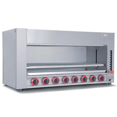 China Commercial Kitchen Table Top Infrared Ray Gas Salamander Oven with Stainless Steel Body for sale