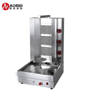 China Tabletop Turkey Doner Kebab Making Gas Chicken Shawarma Machine with High Productivity for sale