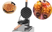 China 220V Commercial Electric Bubble Waffle Maker for Hong Kong Style Belgian Egg Waffles for sale