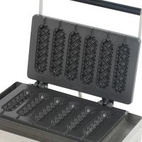 China Baking Waffle Cake Bread Custom Commercial Electric Corn Hot Dog Waffle Maker with 6 Sticks 400x264x230mm for sale