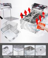 China Hot Dog Fast Food 12L Deep Fryer with 2.5 2.5KW Electric Power Source and 2 Baskets for sale