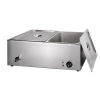 China Electric Heat Preservation Soup Pool 2-Pan Food Warmer 565*380*275mm 10kg for Catering for sale