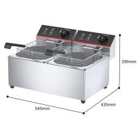 China Tabletop Electric Fryer 8L 8L Stainless Steel for Commercial Chicken Frying Machine for sale