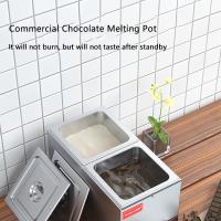 China 6.5kg Capacity Multifunctional Stainless Steel Chocolate Tempering Machine with 2 Tanks for sale
