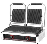 China Industrial Double Heads Electric Panini Contact Grill Sandwich Press with Private Mold for sale