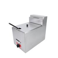 China Continuous 6L Mini LPG Gas Deep Fryer for Making Frying Food on Table Top for sale