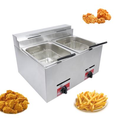 China Industrial Stainless Steel Gas Fries Frying Machine for KFC Chicken and Potato Chips for sale