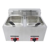 China Industrial Stainless Steel Gas Fries Frying Machine for KFC Chicken and Potato Chips for sale
