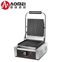 China Non-stick Electric Press Grill Full Flat Grill Type for Commercial Grilled Sandwiches for sale
