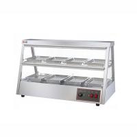 China 43KG Stainless Steel Food Display Warmer Showcase 1.6KW Electric Hot Food Warmer for sale