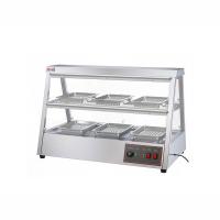 China Long Life Service Advantage Transparent Food Warming Showcase with Stainless Steel for sale