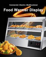 China Long Life Service Advantage Transparent Food Warming Showcase with Stainless Steel for sale