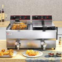 China Double Tank 13L 13L Electric Donut Fryer Stainless Steel Deep Fryer for Making Frying Food for sale