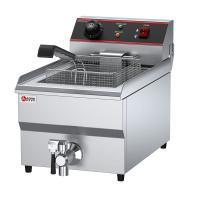 China 13L Commercial Electric Deep Fryers With Oil Valve 290*360*520mm for sale