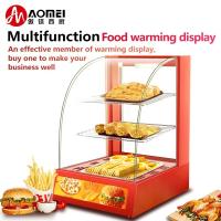 China Commercial Mini Electric Food Display Warmer Showcase with Three Layers 380x460x600mm for sale