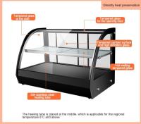 China Electric Curved Glass Pizza Bread Food Warmer Display With Advantage Long Service Life for sale