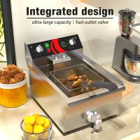 China 13L Capacity Industrial Deep Fryer For Potato Chips And Chicken Frying for sale