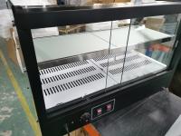 China Hotel Club Fried Chicken Glass Food Warmer Display Showcase for Restaurant Cafe for sale