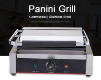 China 220V Commercial Stainless Steel Single Contact Grill Electric Panini Sandwich Press for sale