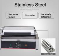 China 220V Commercial Stainless Steel Single Contact Grill Electric Panini Sandwich Press for sale