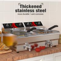 China Double 13L 13L Stainless Steel Deep Fryer for Retail and Commercial Applications for sale