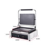 China Hotel Kitchen Stainless Steel Grill Door Design Multi-Cooker Double-Sided Contact Grill 220V for sale