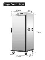 China Stainless Steel Buffet Food Warmer Cart for Catering 220V/50HZ/1Ph Power Supply Ready for sale