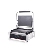 China Outdoor 425*370*190MM Single Head Stainless Steel Professional Electric Contact Sandwich Maker Panini Grills for sale