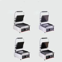 China Outdoor 425*370*190MM Single Head Stainless Steel Professional Electric Contact Sandwich Maker Panini Grills for sale