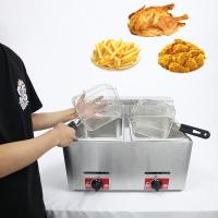 China Stainless Steel Temperature Mini Electric Gas Deep Fryer for Commercial Restaurant for sale