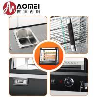 China Warmer and Heater Function Electric Display Showcase for Commercial Kitchen Hot Food for sale