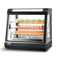 China Commercial Kitchen Hot Food Display Merchandiser with Sliding Doors and 28KG Capacity for sale