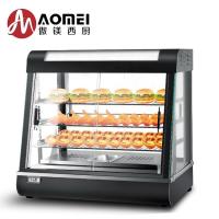 China Commercial Kitchen Hot Food Display Merchandiser with Sliding Doors and 28KG Capacity for sale